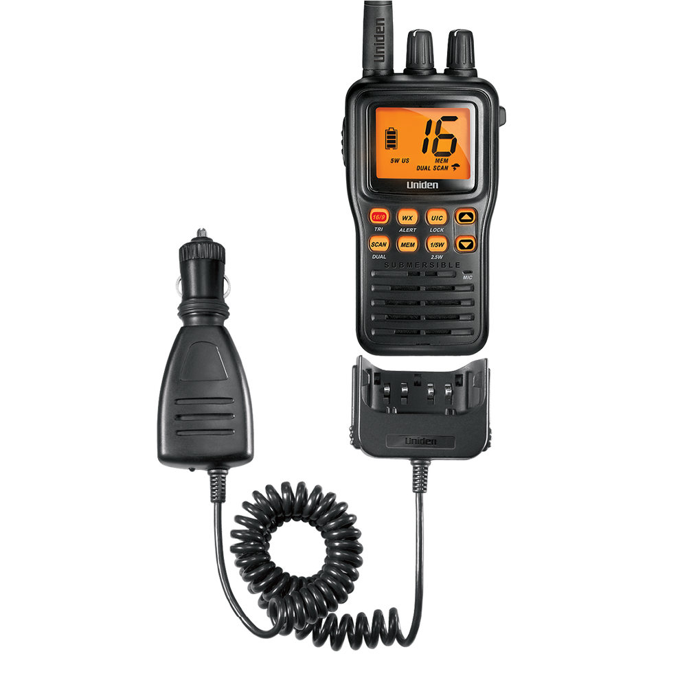 Uniden MHS75 Submersible Handheld Two-Way VHF Marine Radio – Uniden ...