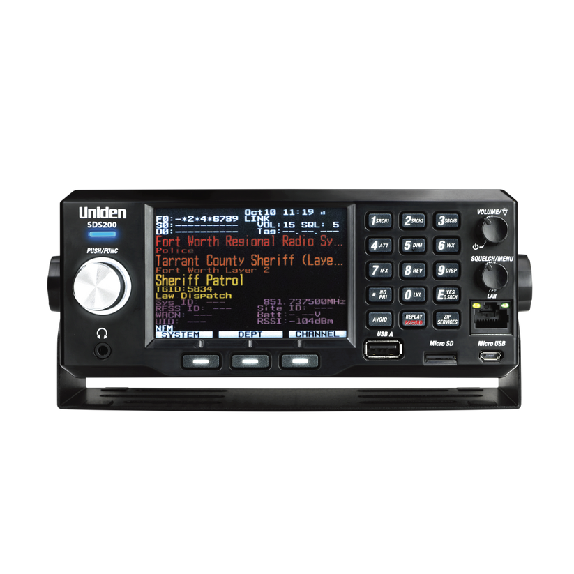 Uniden SDS200 Digital Radio Scanner | Advanced True I/Q Clarity ...